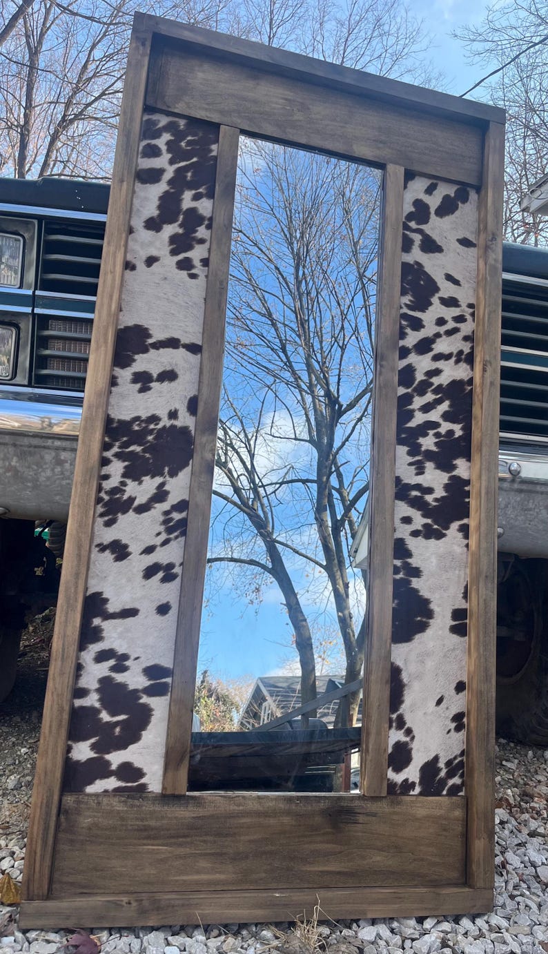 Western Deerhide Mirror - Etsy