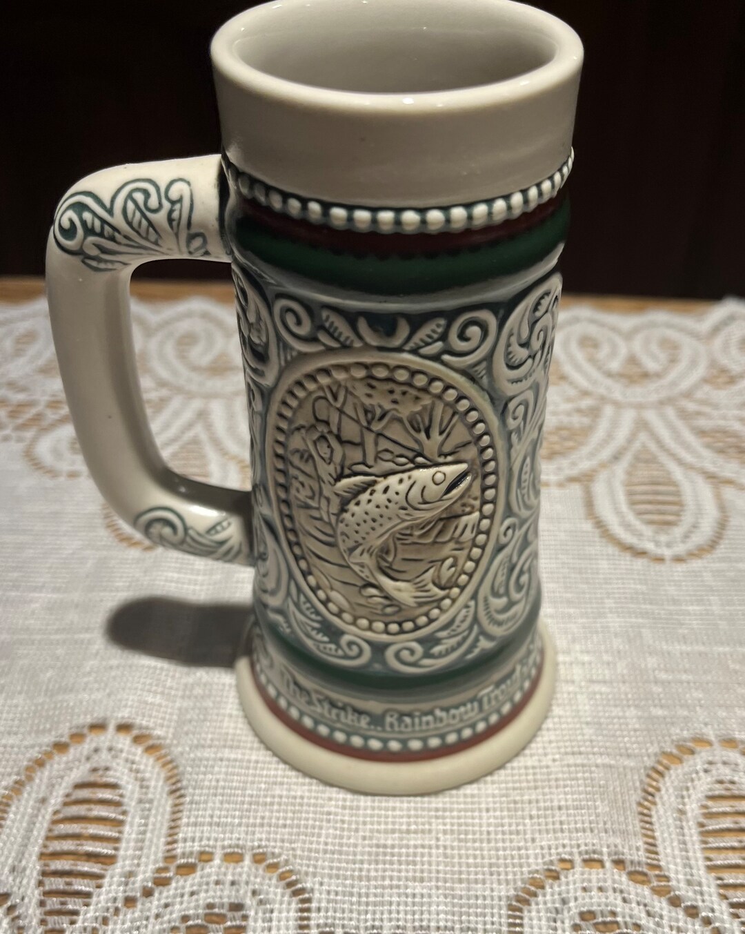 Avon English Setter/rainbow Trout Beer Stein - Etsy