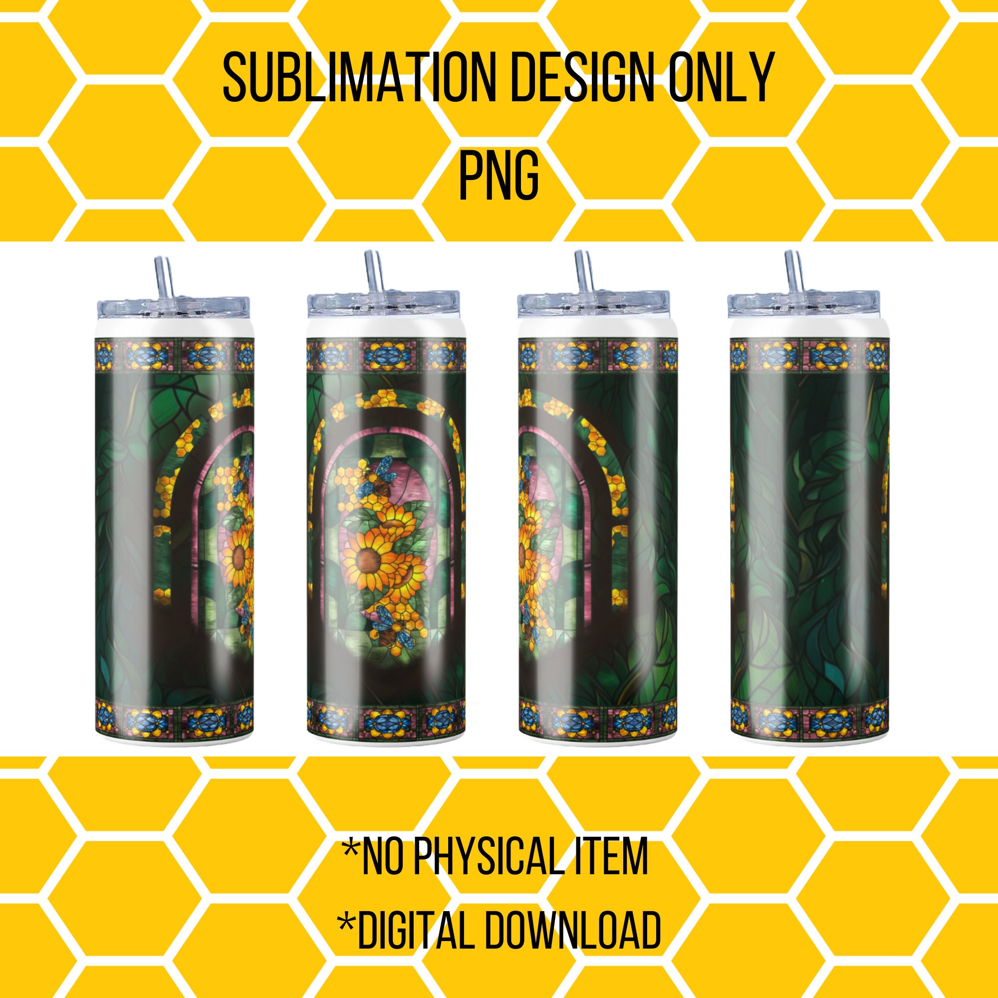 Stained Glass Sublimation Design - Etsy