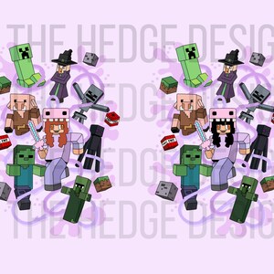 Girl Minecraft PNG Instant Download-sublimation - Etsy