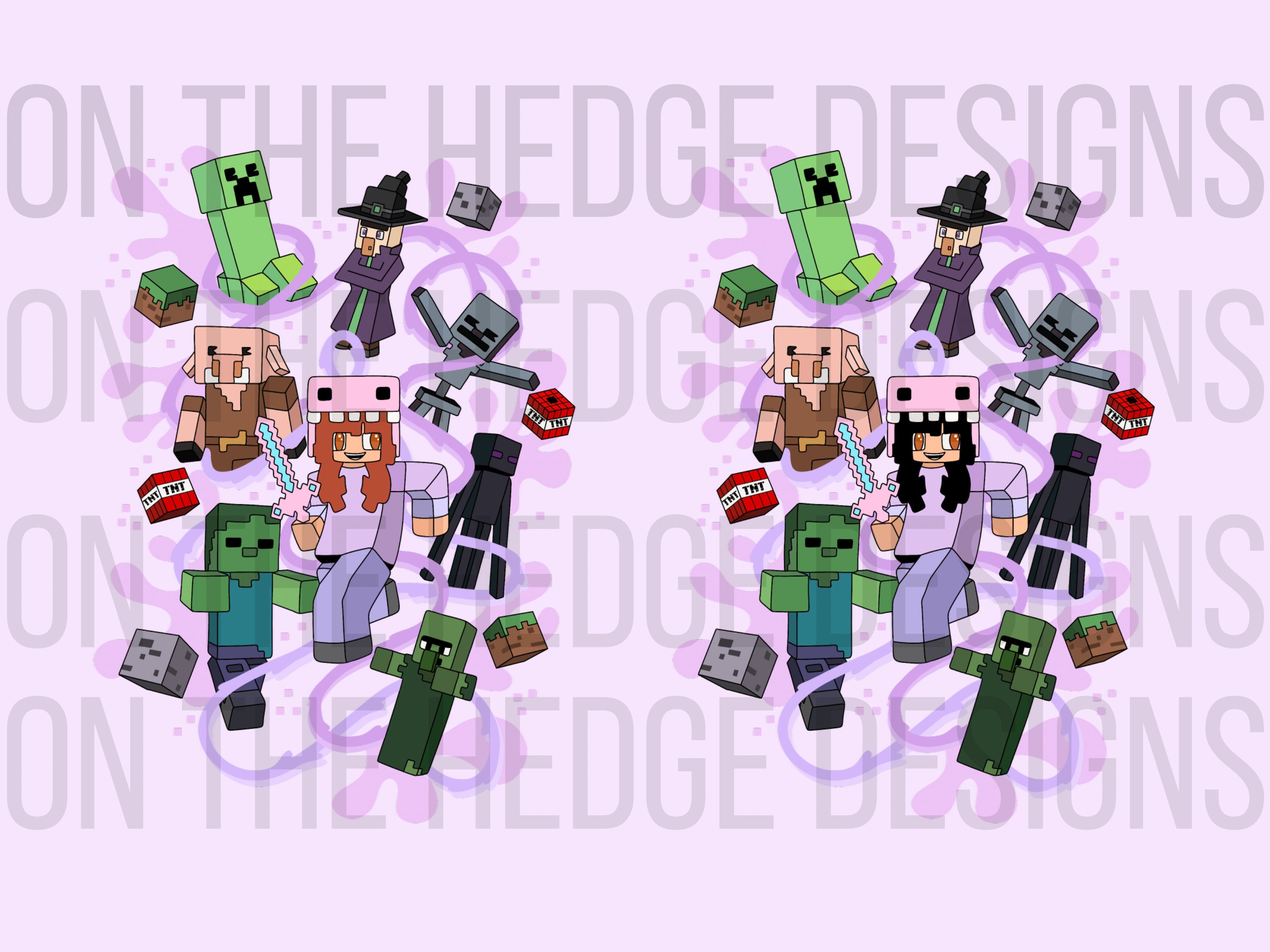 Girl Minecraft PNG Instant Download-sublimation - Etsy