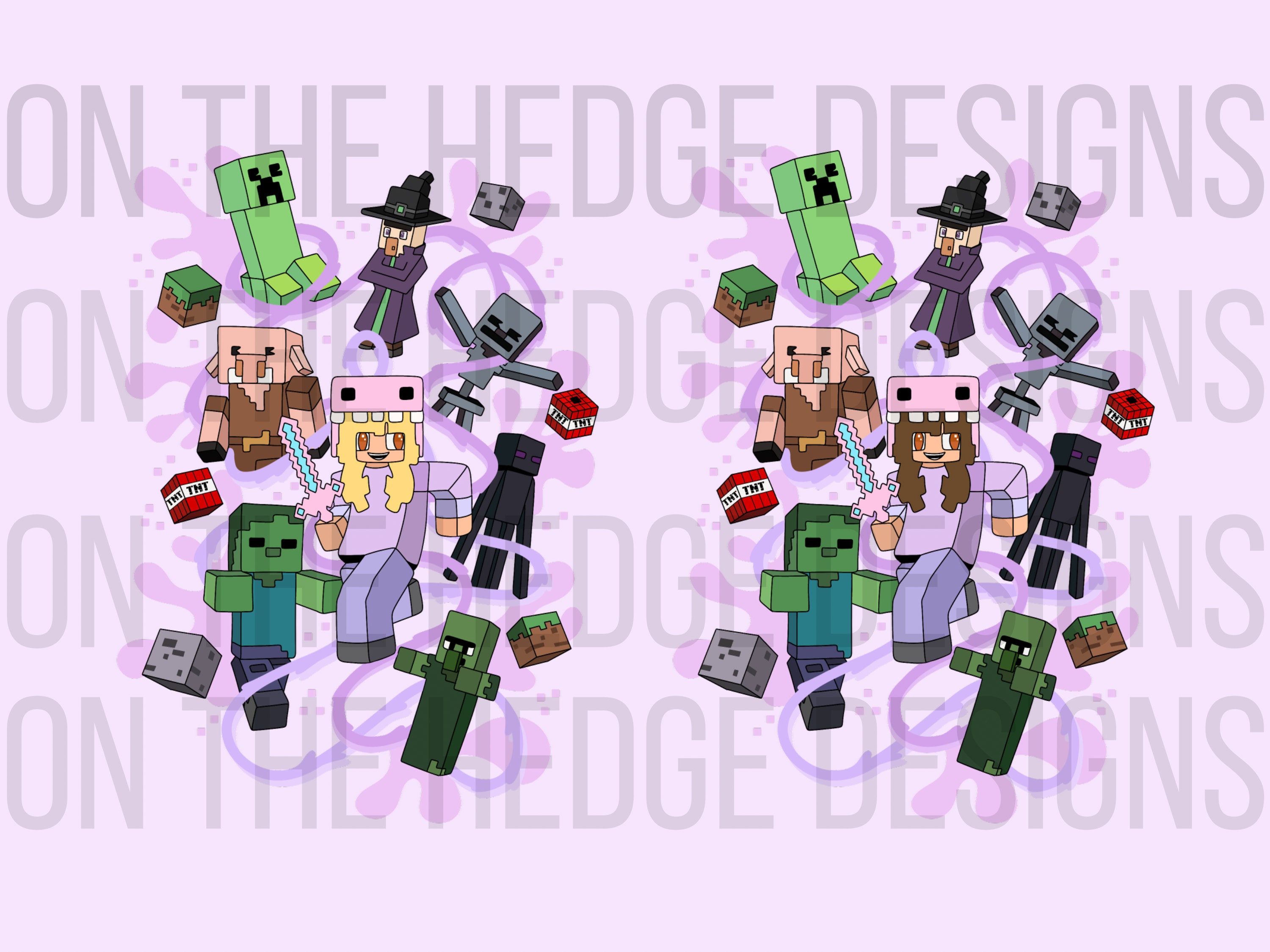 Girl Minecraft PNG Instant Download-sublimation - Etsy
