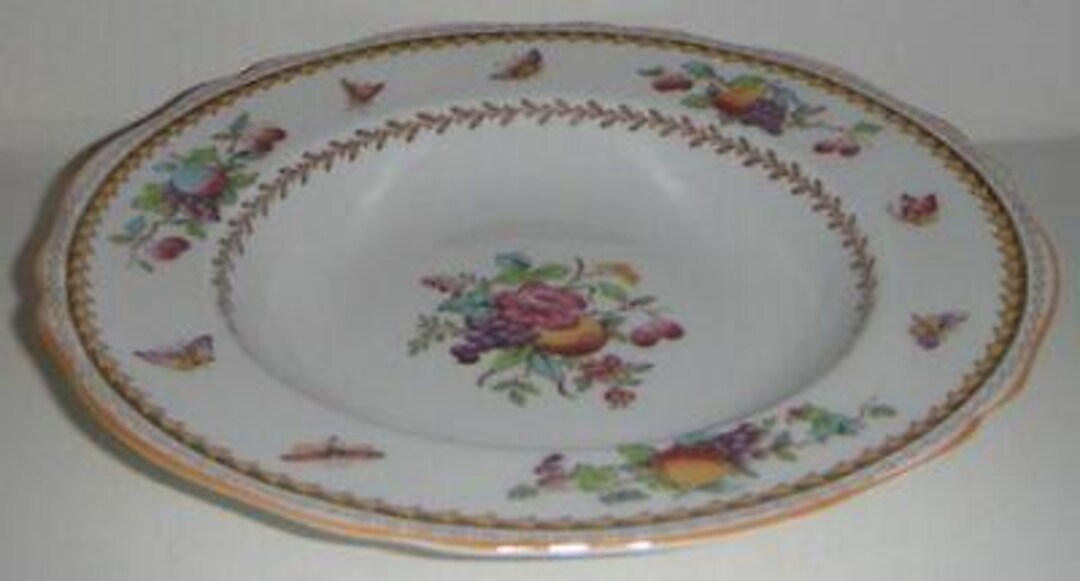 Set of 5 Spode Rockingham Rim Soup Bowls - Etsy