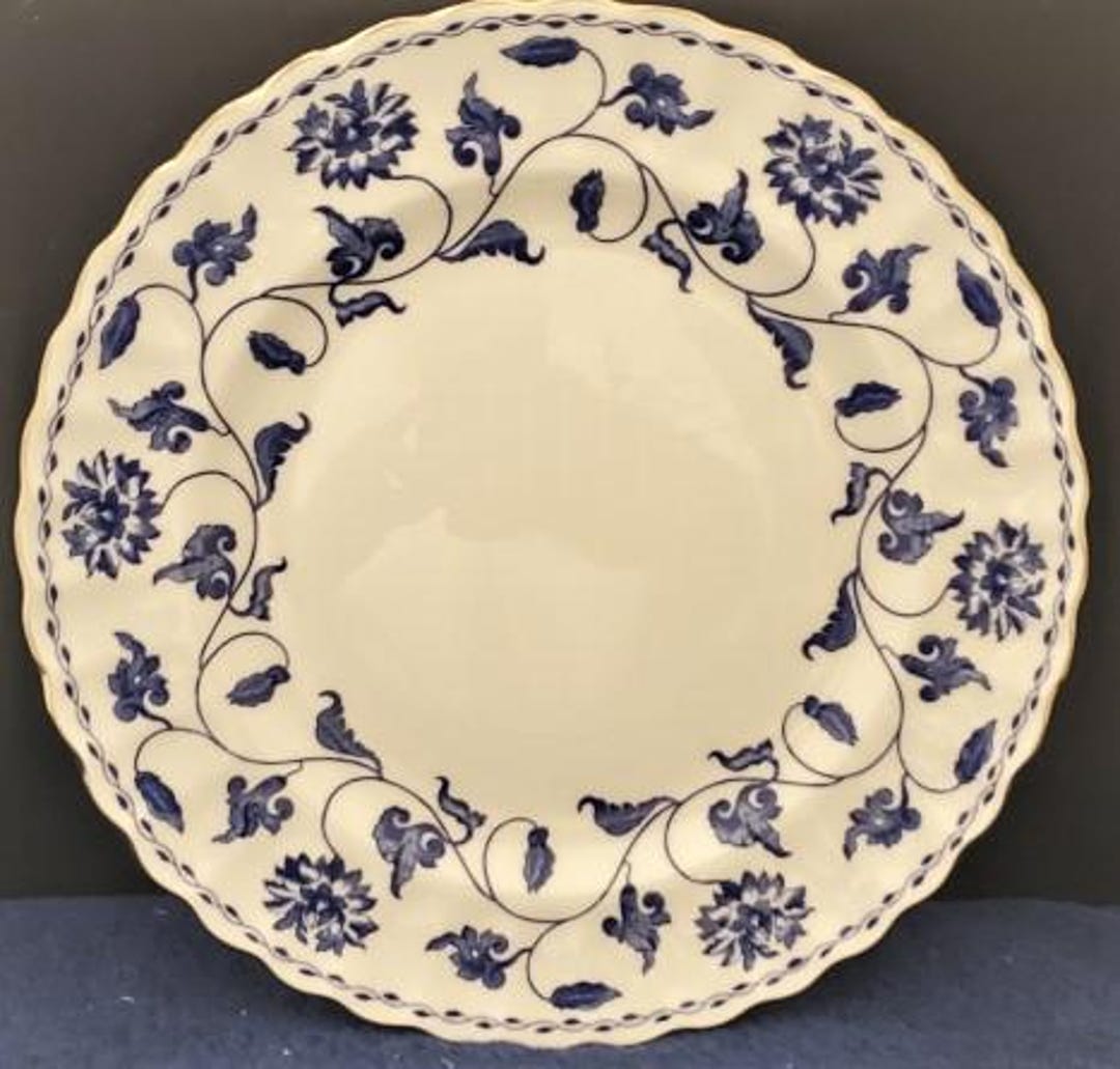 Spode Colonel Blue Platinum Dinner Plate - Etsy