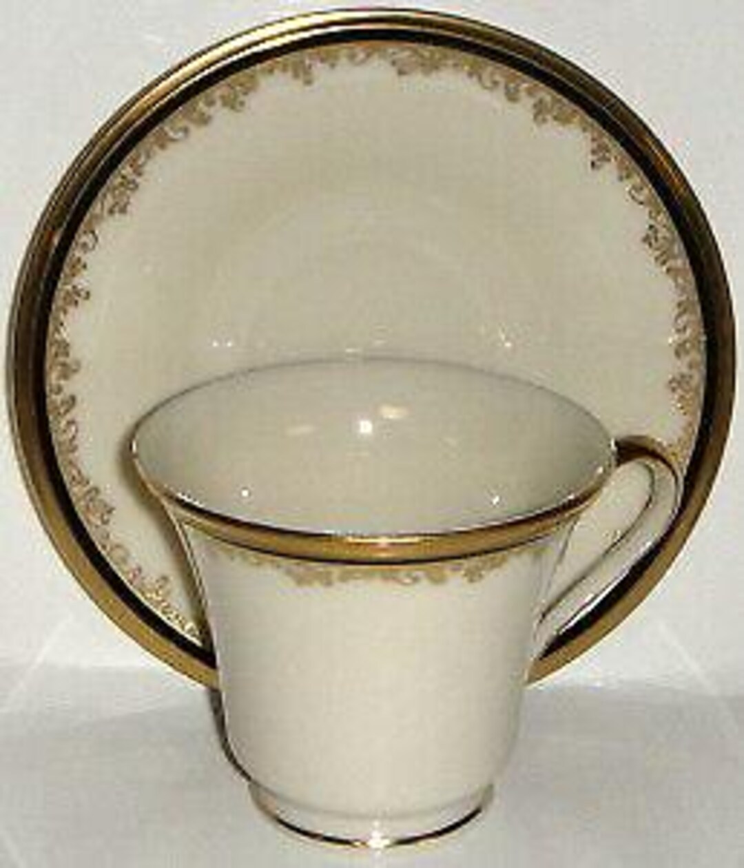 Set of 5 Lenox Eclipse Cup & Saucer Sets (footed) - Etsy