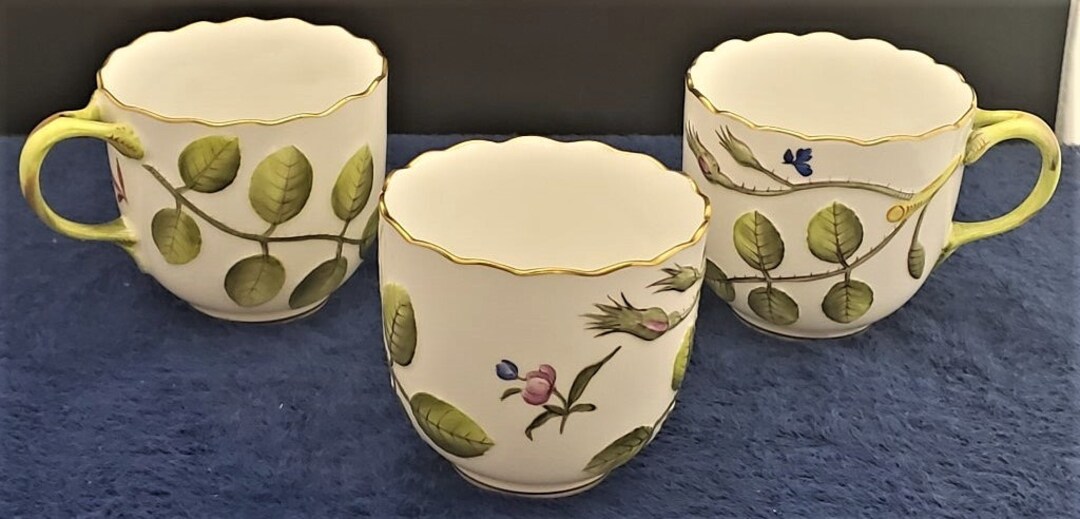 Set of 3 Royal Worcester Blind Earl raised Multicolored - Etsy