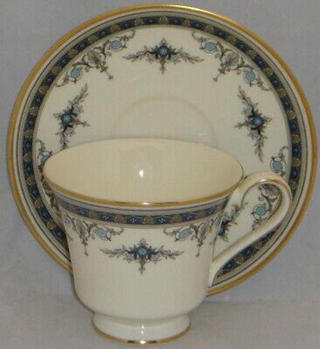 Set of 3 Minton Grasmere - Blue Cup & Saucer Sets - Etsy