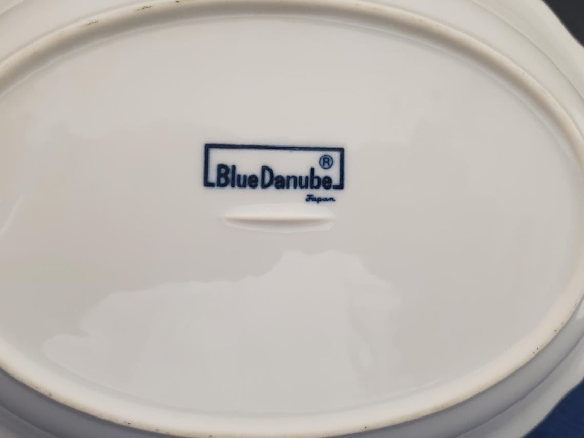Blue Danube (japan) Blue Danube 11" Oval Serving Platter - Etsy