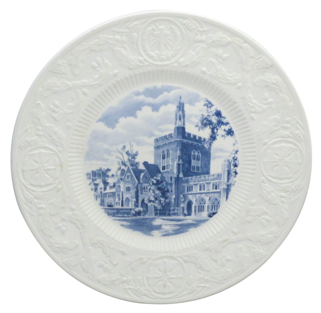 Wedgwood Duke University Blue Dinner Plate kilgo Dorm imperfect - Etsy