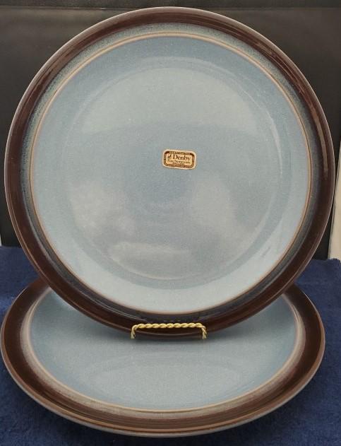 Set of 2 Denby Corfu and Rust Charger Plates LK - Etsy