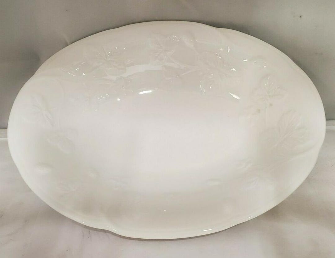 Set of 2 Minton Victoria Strawberry White 9" Oval Vegetable Bowl - Etsy