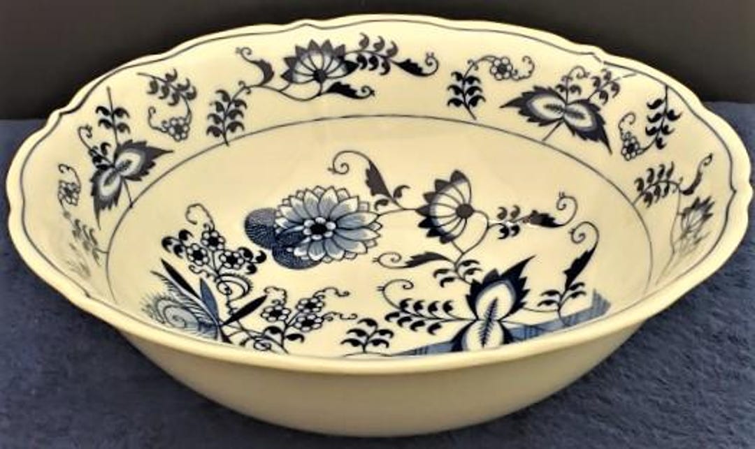 Blue Danube (japan) Blue Danube 9" Salad Serving Bowl - Etsy