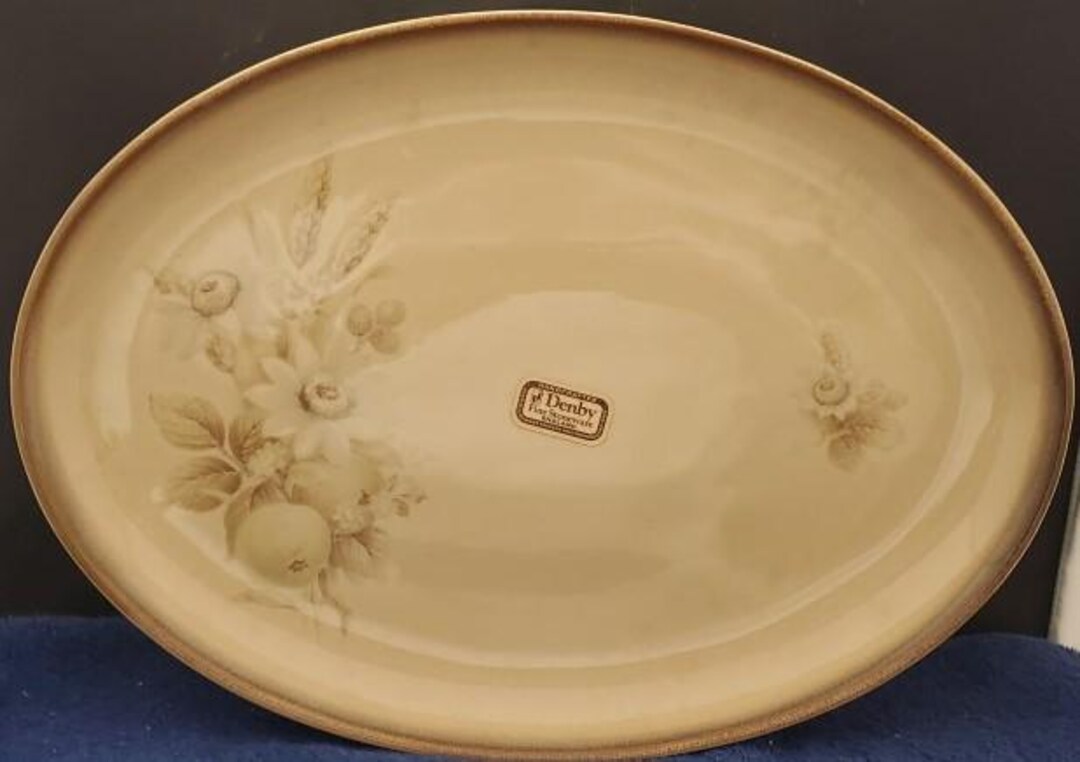 Denby Memories 12" Oval Serving Plate LK - Etsy
