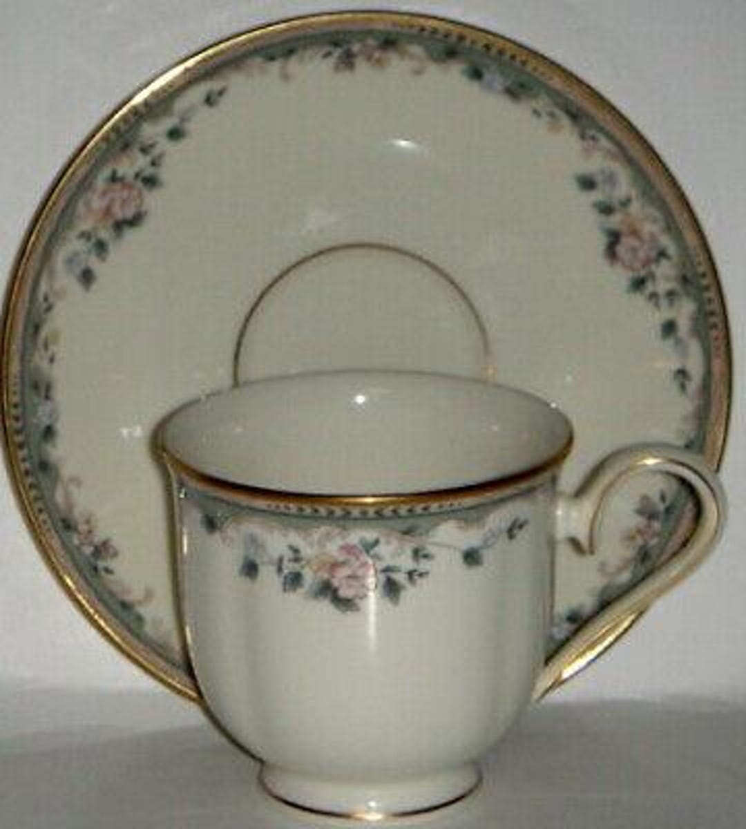 Set of 2 Lenox Spring Vista Cup & Saucer Sets footed - Etsy