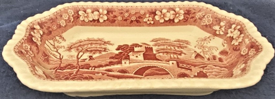 Spode Tower Pink older BS Pickle/relish Dish - Etsy