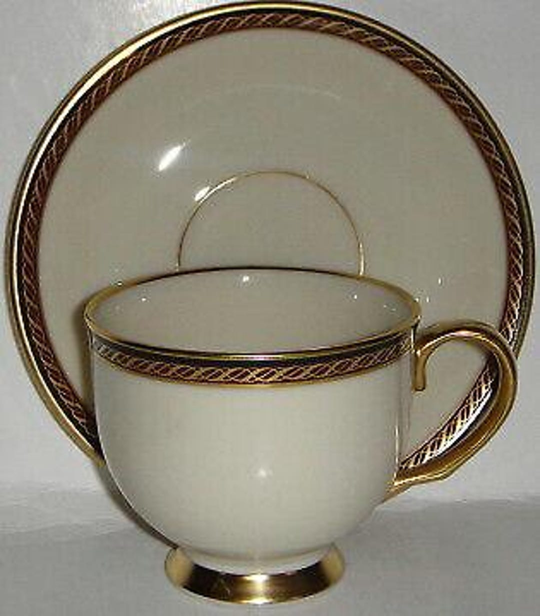 Set of 6 Lenox Monroe Cup & Saucers - Etsy