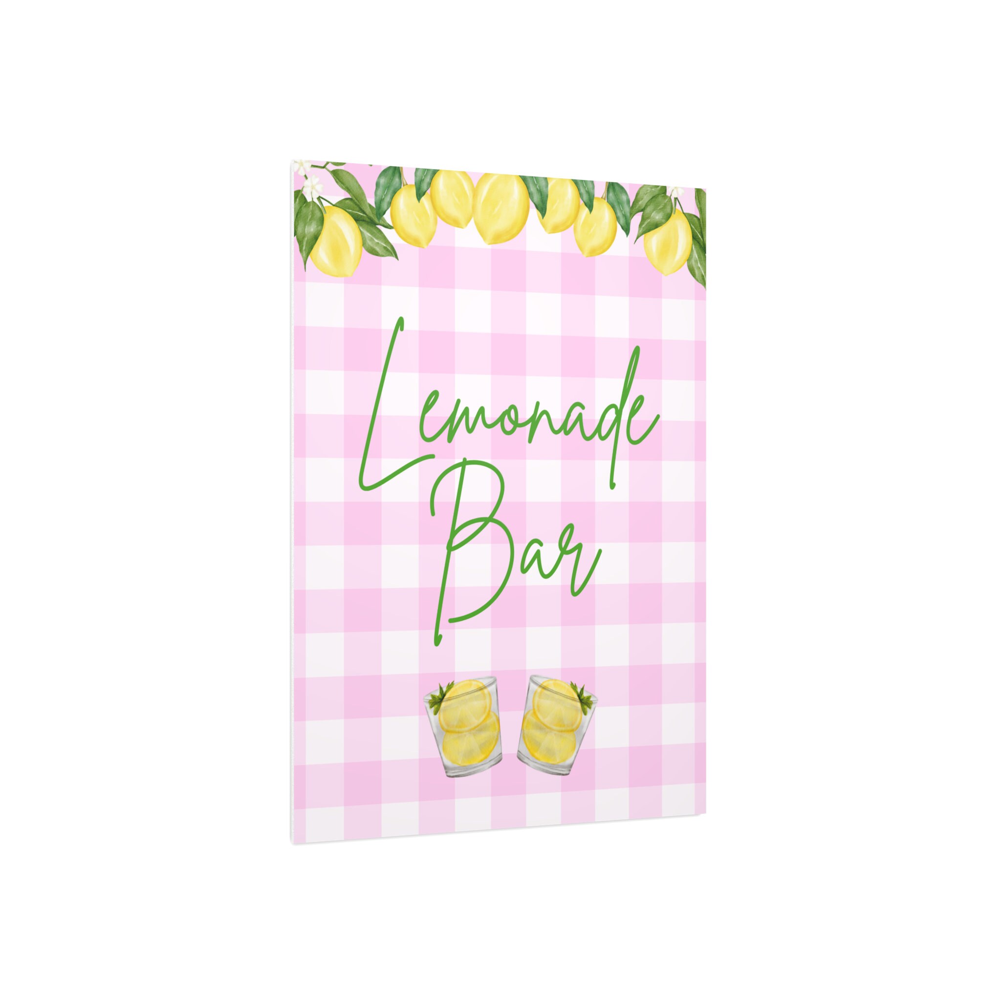 Pink Lemonade Themed Baby Shower, Baby Shower Welcome Sign, Editable ...