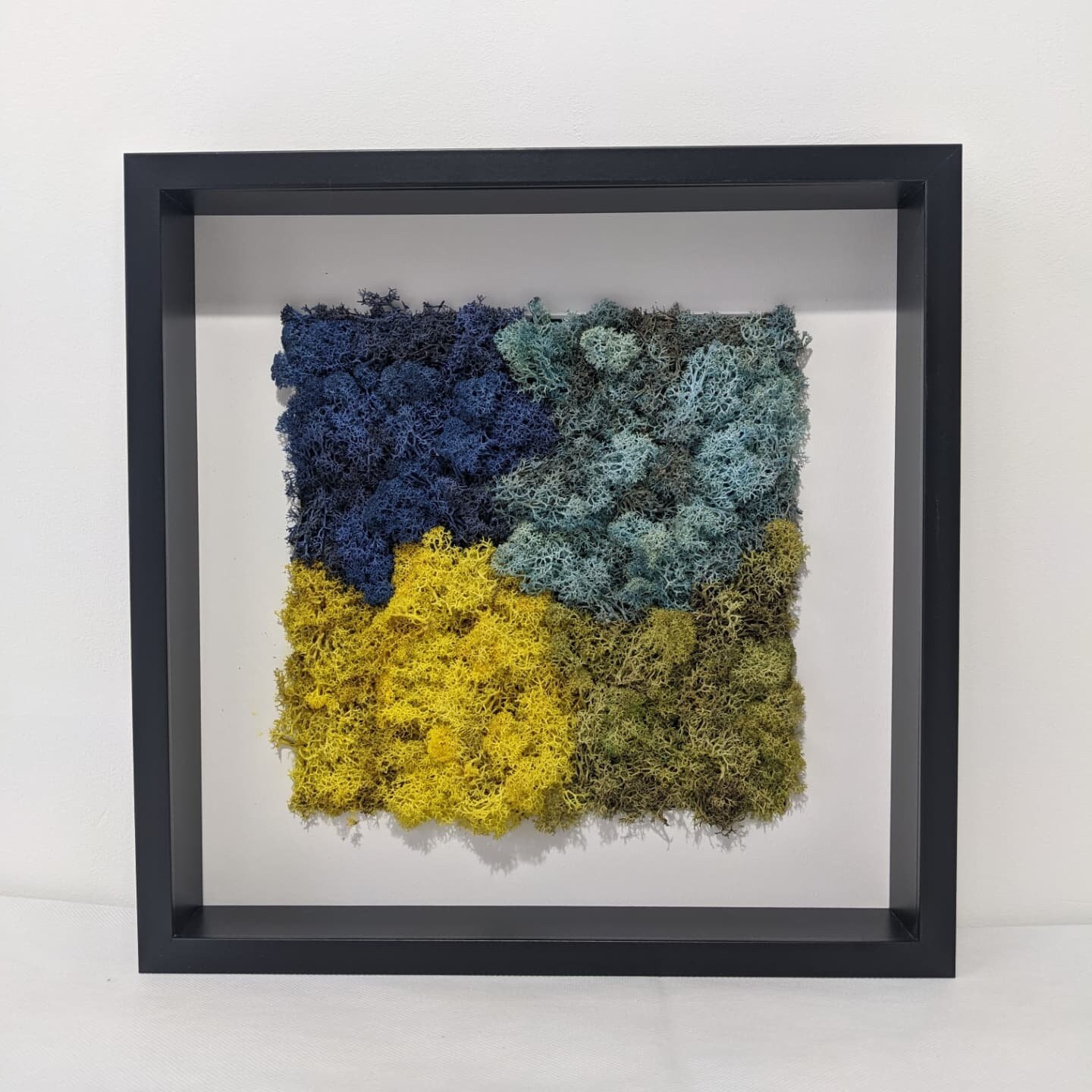 Triple Square Moss Art 37x37cm - Etsy