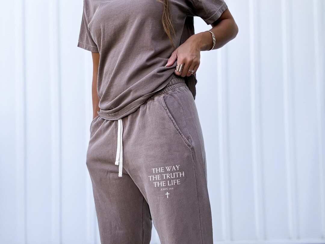 Christian Sweatpants Christian Gifts for Her Bible Verse Streetwear ...