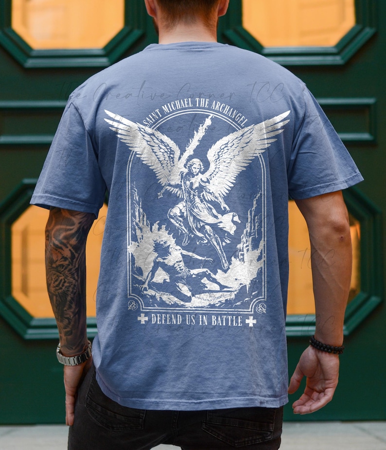 Saint Michael the Archangel Shirt for Men, Christian Men Shirts ...