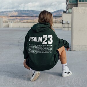 Psalm 23 Hoodie, Bible Verse Hoodie, Jesus Hoodie, Christian Men Gifts ...