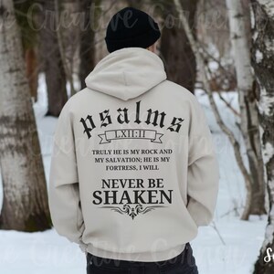 Men's Christian Hoodie Bible Verse Hoodie Christian Merch Christian Men ...