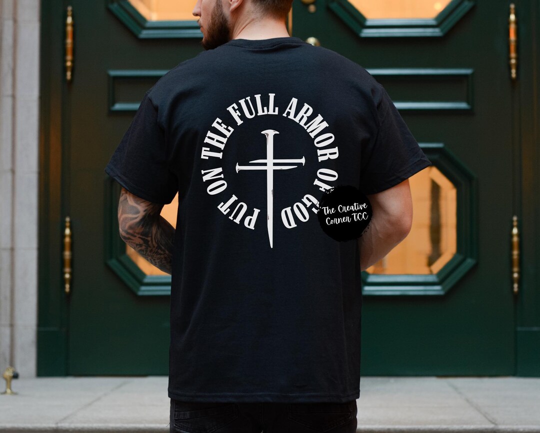 Mens Christian Shirt Armor of God Tshirt Christianity Gift for Him ...