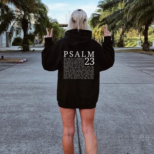 The Lord is My Shepherd Hoodie, Psalm 23 Hoodie Sweatshirt, Christian ...