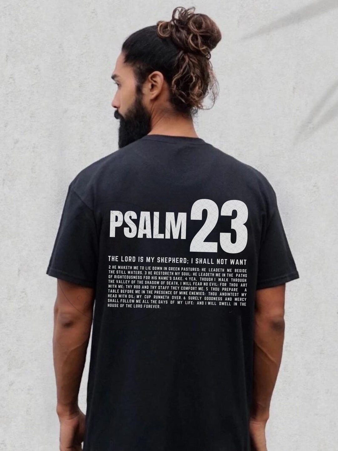 Psalm 23 Christian Shirt, Christian Men Shirts, Christian T-shirts ...