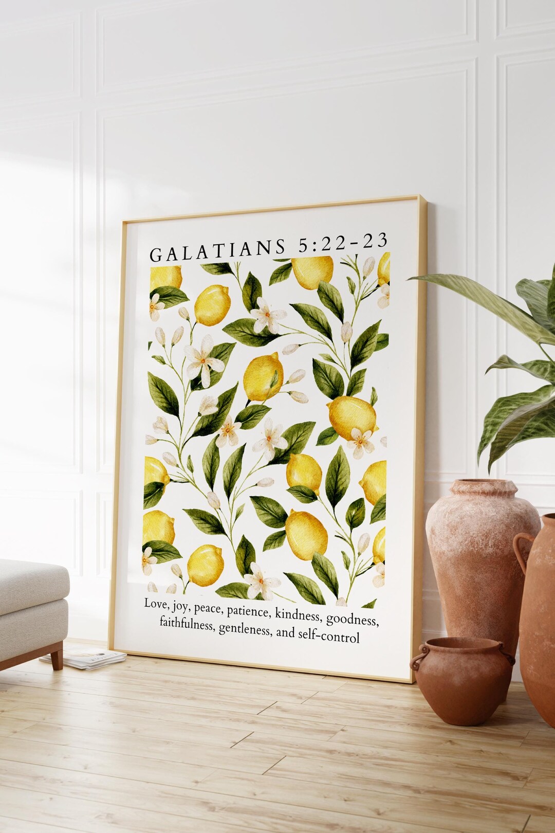 Galatians Wall Art, Bible Verse Poster, Christian Wall Decor, Boho ...