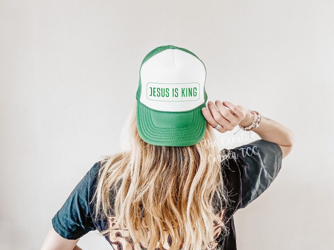 Christian Cap, Jesus is King Christian Gifts Trucker Hat Birthday Gift ...