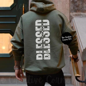 Men's Christian Hoodie, Blessed Hoodie, Jesus Hoodie, Christian Hoodie ...