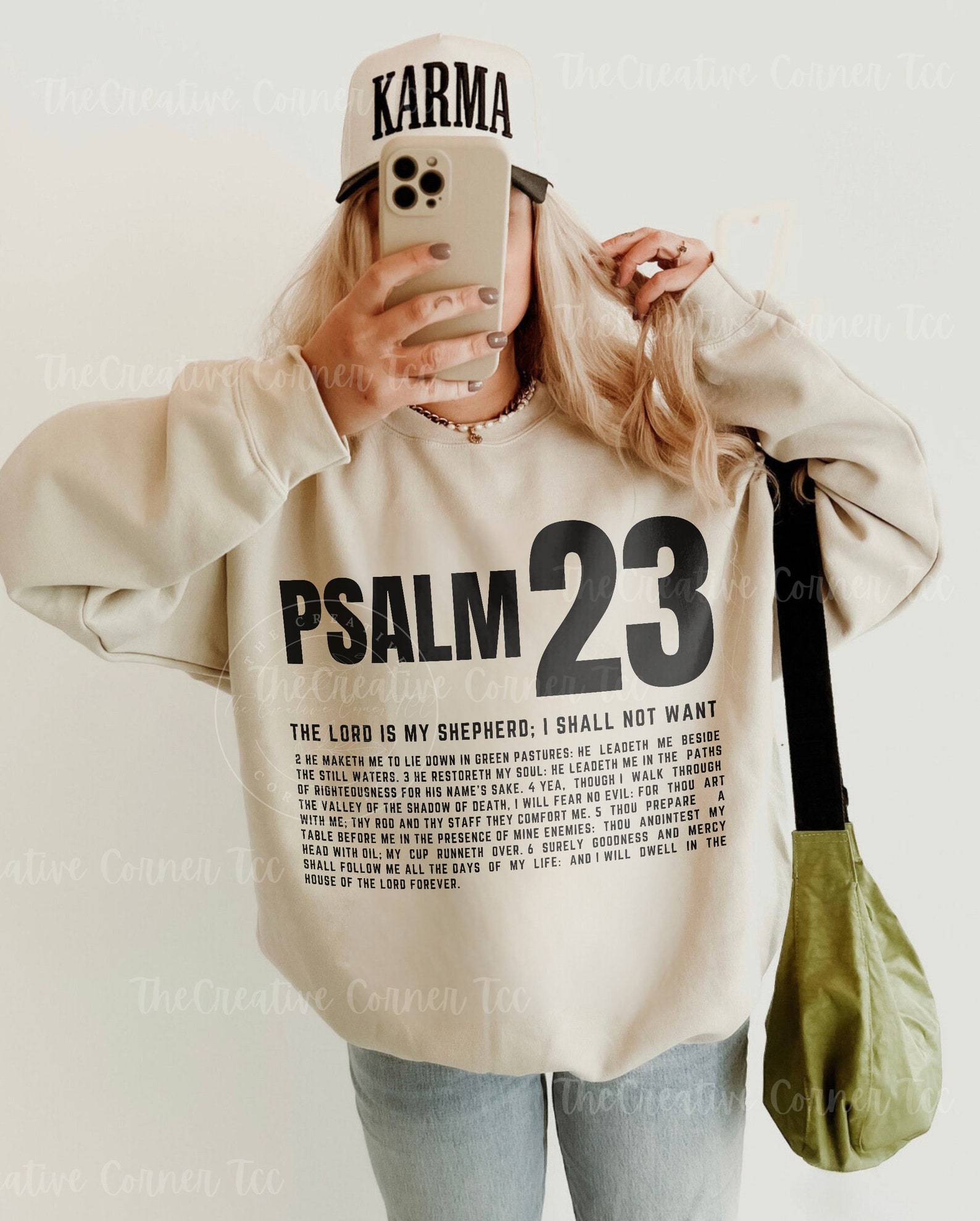 Psalm 23 Sweatshirt, Unisex Christian Sweatshirt, Bible Verse ...