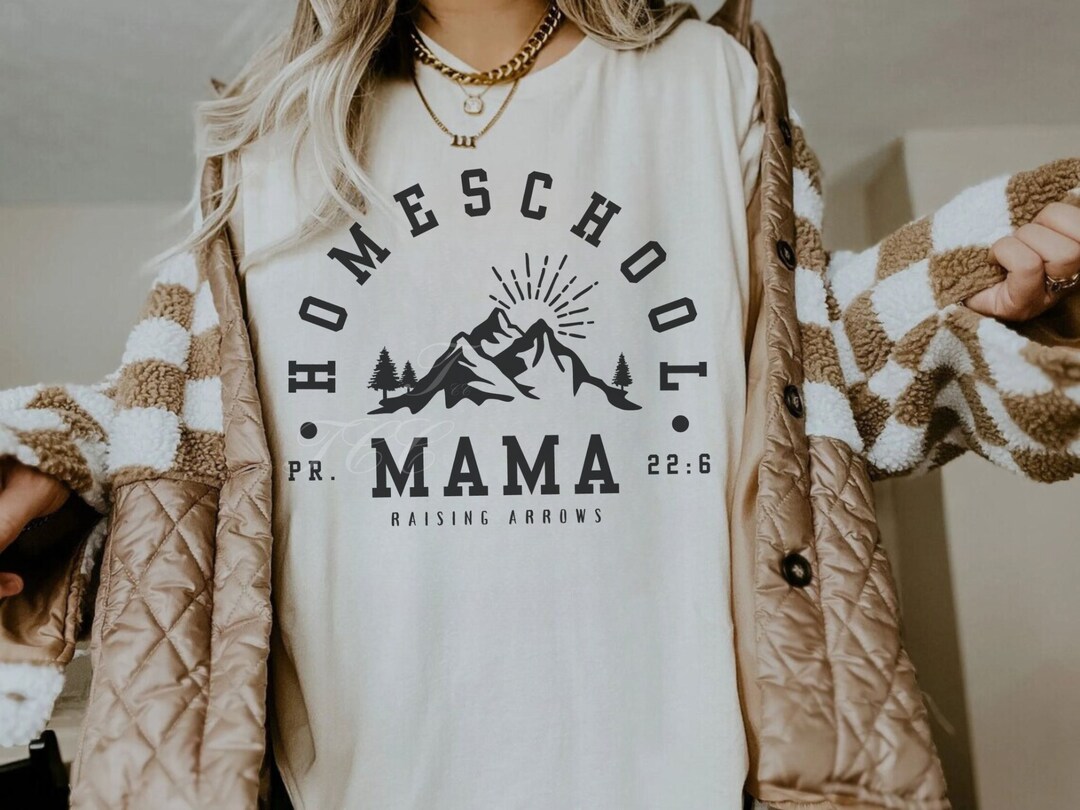 Homeschool Mama Shirt Homeschool Mom Gift Homeschooling Mama Homeschool ...