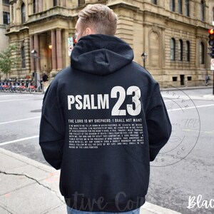 Psalm 23 Hoodie, Bible Verse Hoodie, Jesus Hoodie, Christian Men Gifts ...