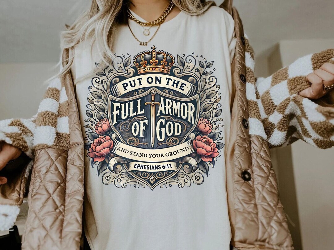 Christian Shirt, Armor of God T-shirt, Christian Gifts, Bible Verse ...