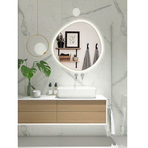 Asymmetricalbathroom Washbasin Mirror Led Decorative - Etsy Asymmetricalbathroom Washbasin Mirror Led Decorative - Etsy