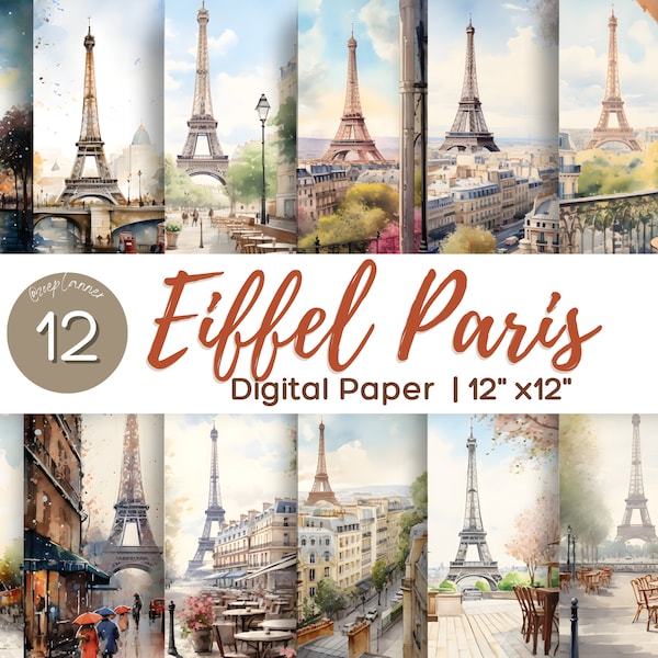 Digital Paper Paris - Etsy
