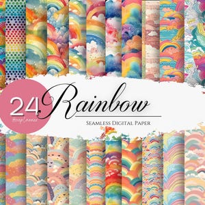 Rainbow Digital Paper - Printing Commercial Backgrounds Seamless ...