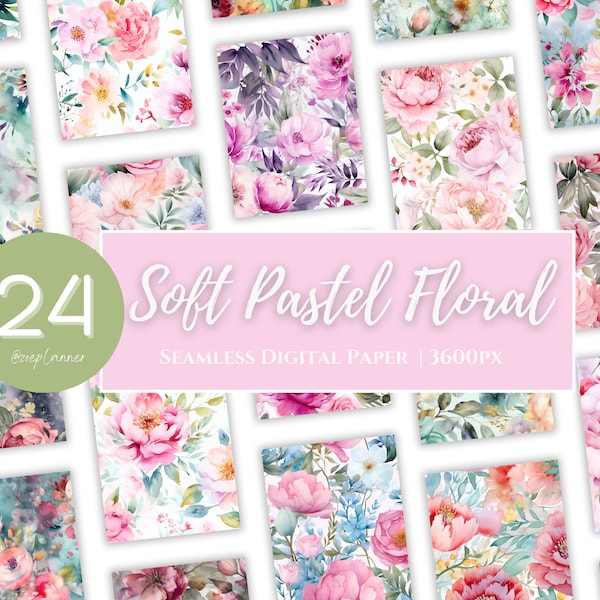 Spring Floral Paper - Etsy