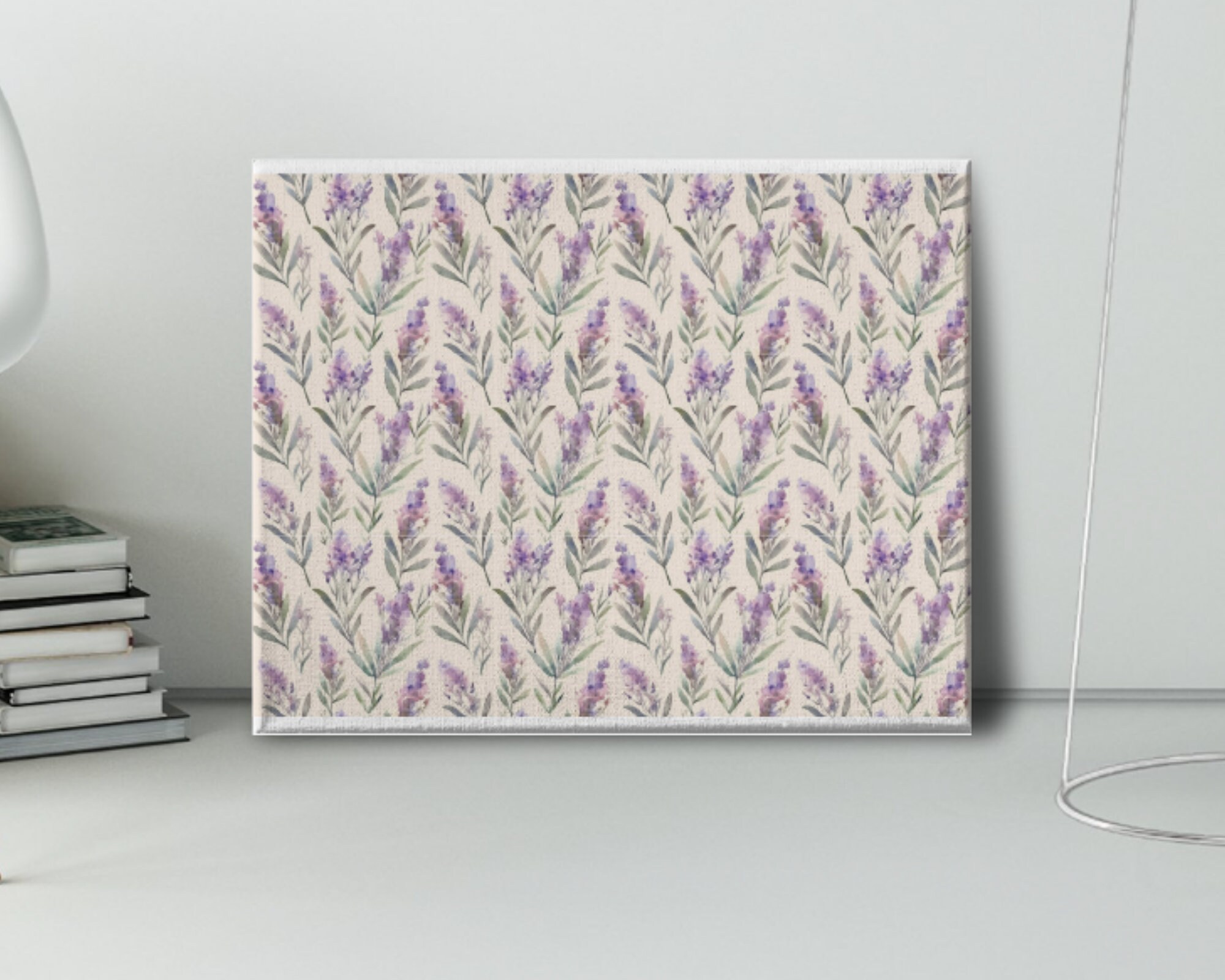 Lilac Floral Digital Paper Watercolor Flower Backgrounds Seamless ...