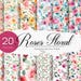 Floral Shabby Chic Patchwork Floral Digital Paper Mega Pack Printable ...