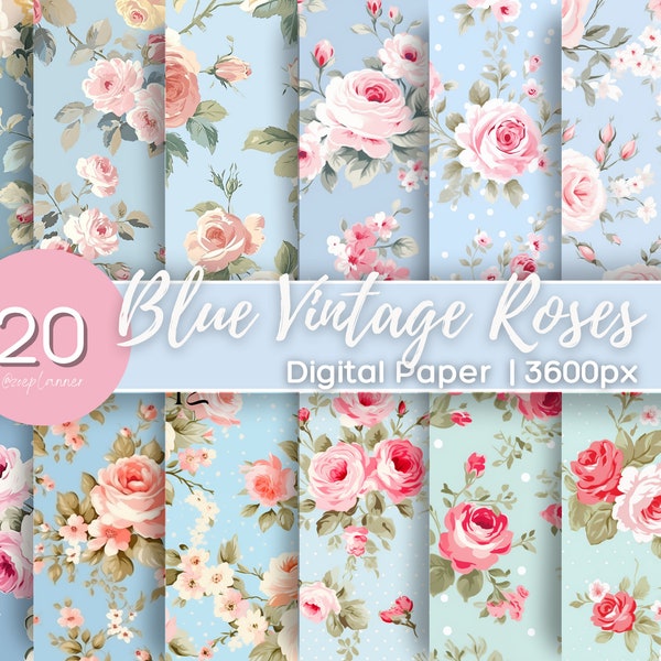 Blue Roses - Etsy