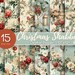 Floral Shabby Chic Patchwork Floral Digital Paper Mega Pack Printable ...