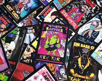 Cartoon Trading Cards - Etsy