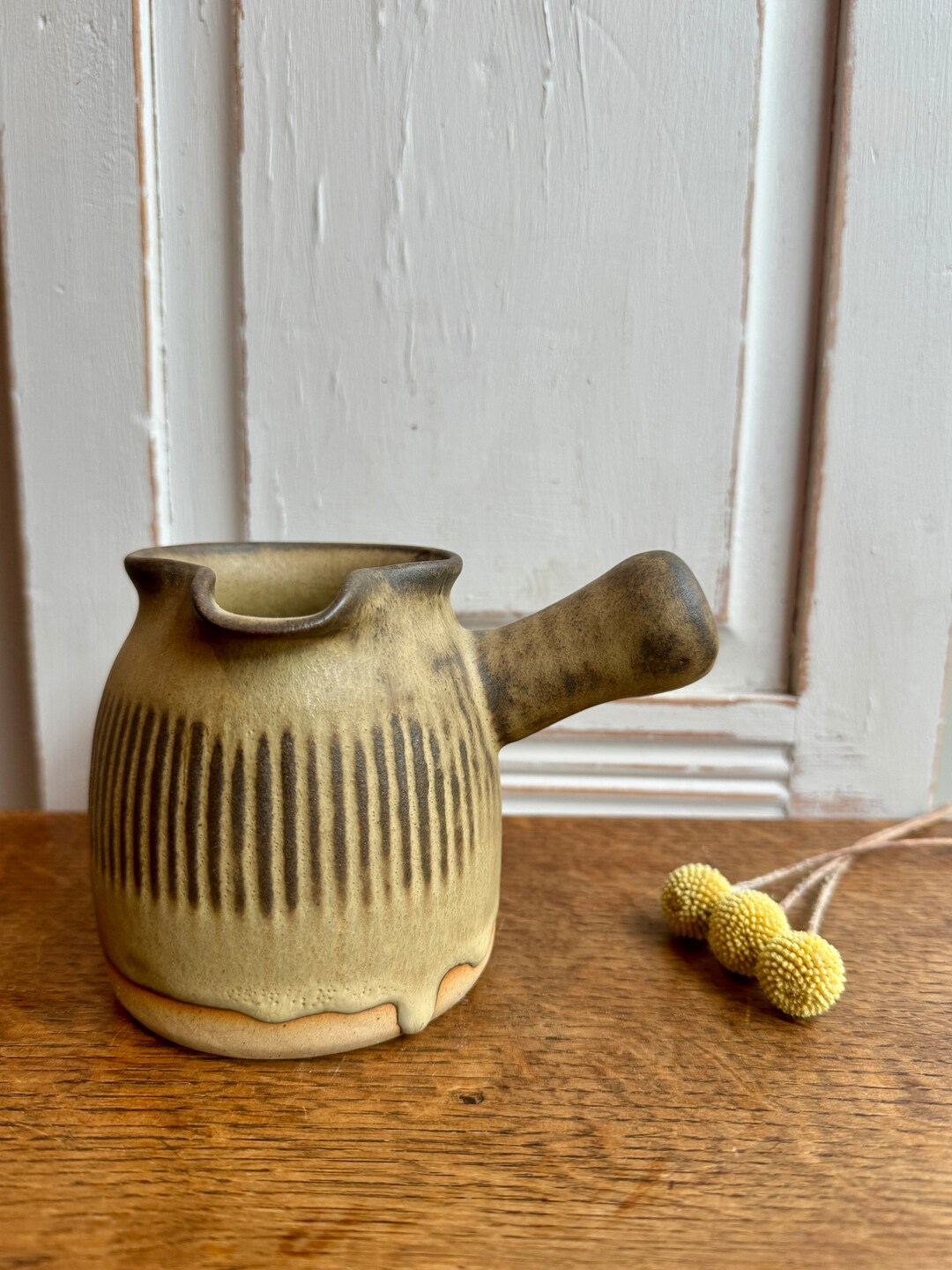 Vintage 1970s Rustic Tremor Pottery Studio Earthenware Pouring Pot With ...