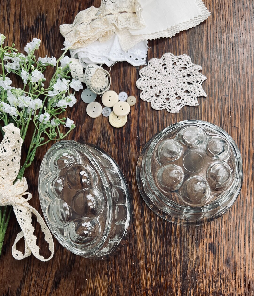 Vintage Small Glass Jelly Moulds - Etsy