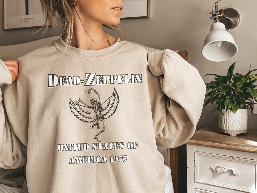 Halloween Zeppelin Shirt, Led Zeppelin, Band Tee, Skeleton-halloween ...