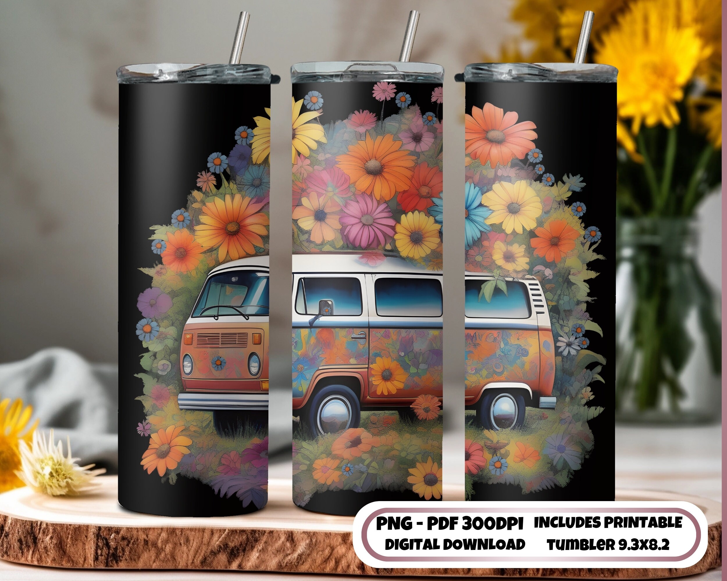 Hippie Van Png Hippie Groovy Van Clipart Traveler Retro Van Vibes ...