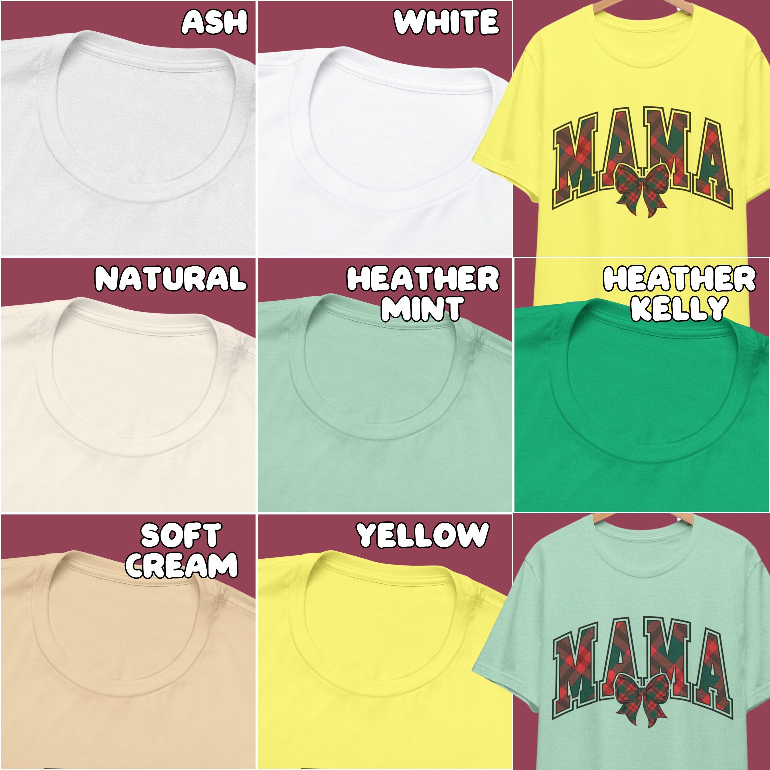 Varsity Mama Coquette Shirt Uniform Plaid Mom T-shirt Bow Mum Shirt Mom ...